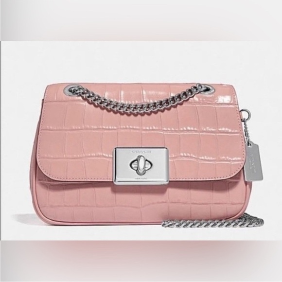 Coach | Bags | Coach Croc Embossed Leather Crossbody Handbag | Poshmark